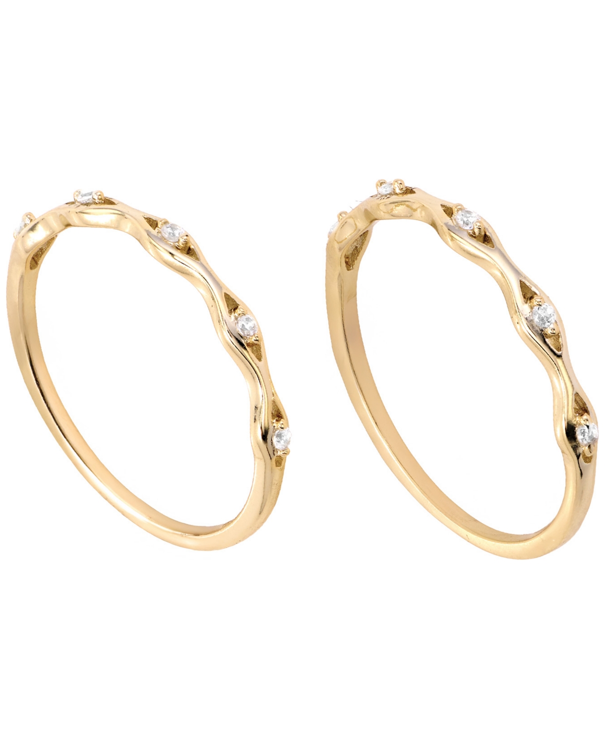 Click here for Macys 2-Piece Cubic Zirconia Stackable Ring Set (0... prices