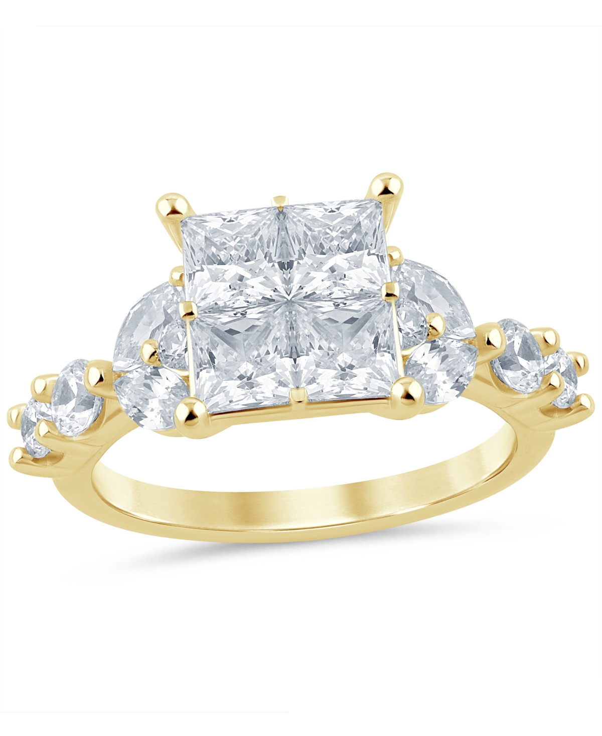 Click here for Diamond Engagement Ring (3 ct. t.w.) in 14k Yellow... prices