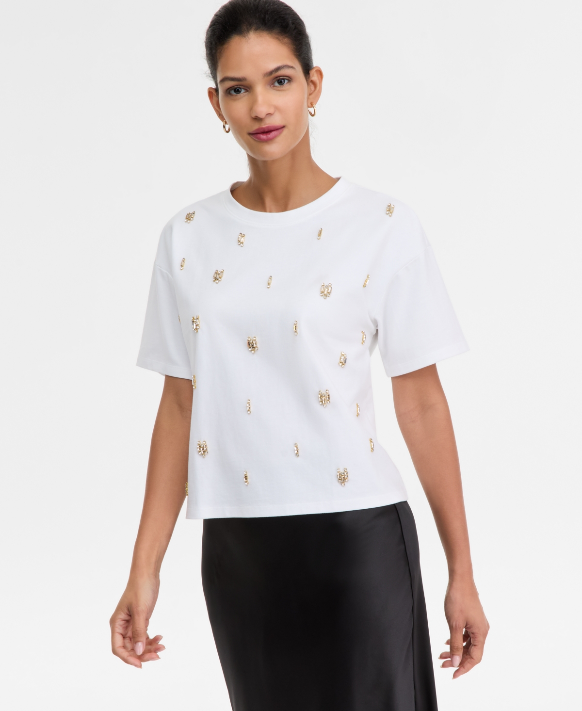 Click here for I.n.c. International Concepts Womens Cotton Embell... prices