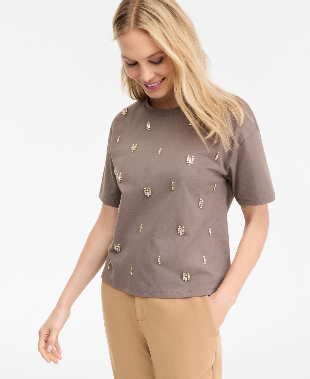 Click here for I.n.c. International Concepts Womens Cotton Embell... prices