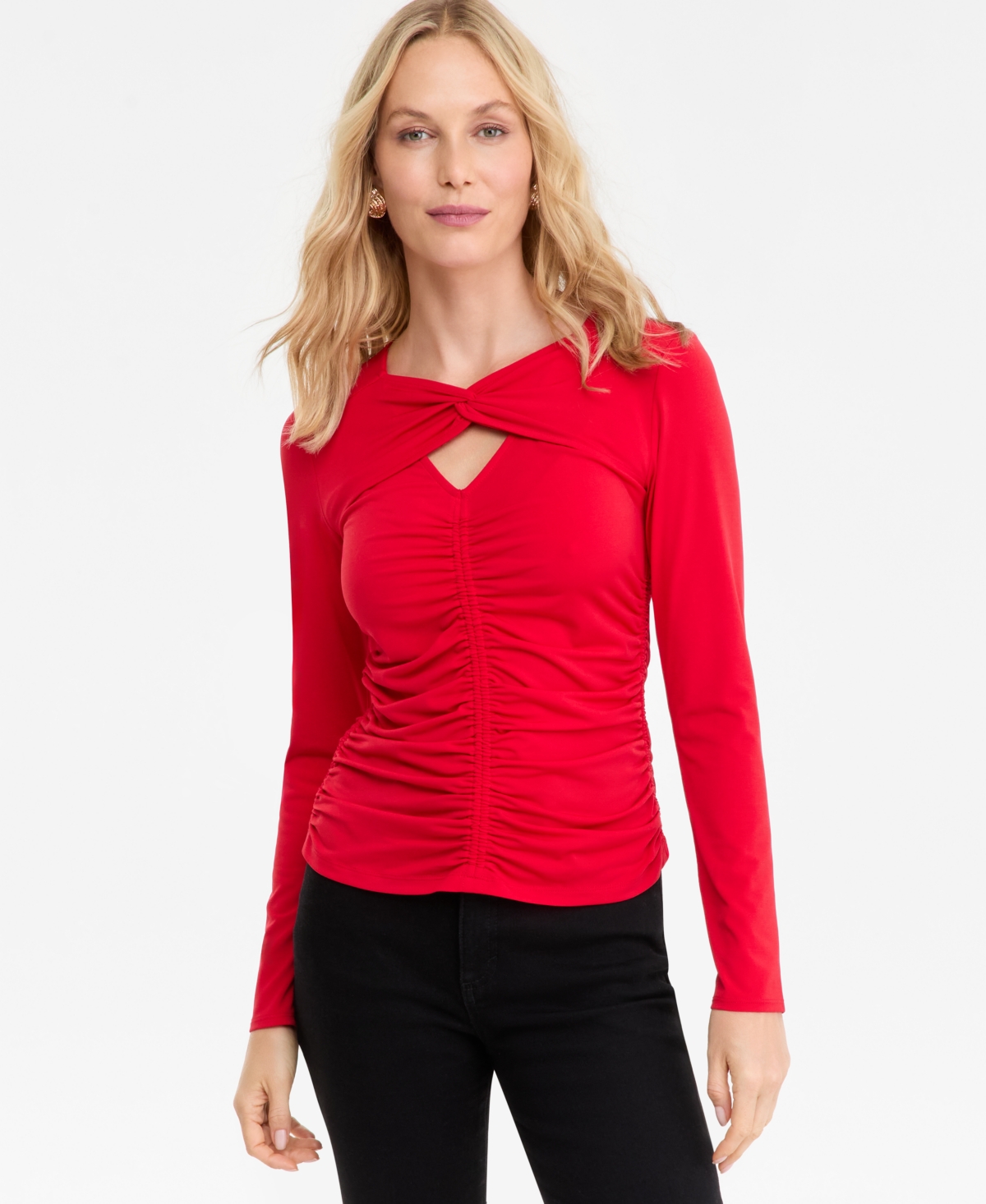 Click here for I.n.c. International Concepts Womens Twist Keyhole... prices