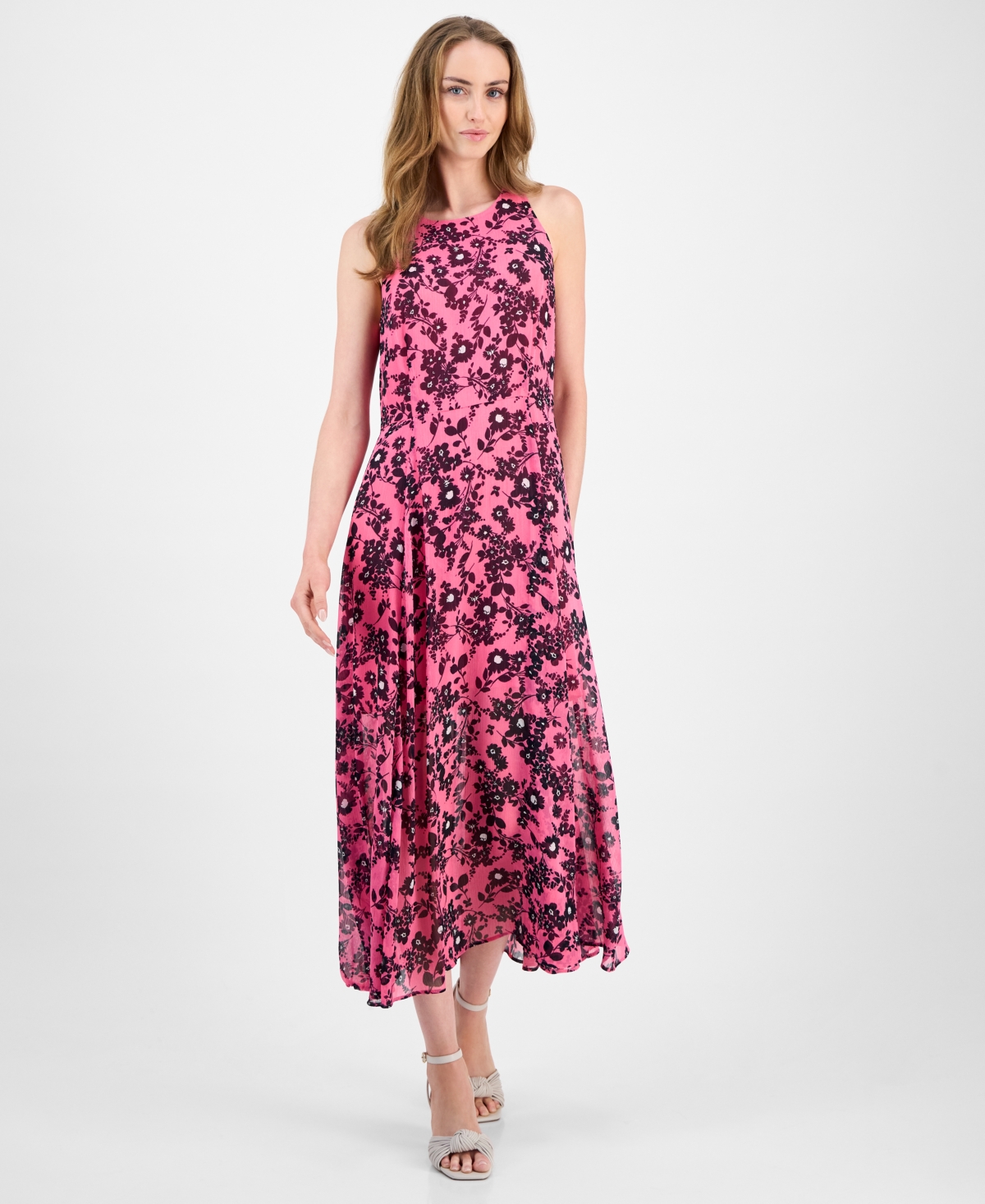 Click here for Tommy Hilfiger Womens Floral Sleeveless Maxi Dress... prices
