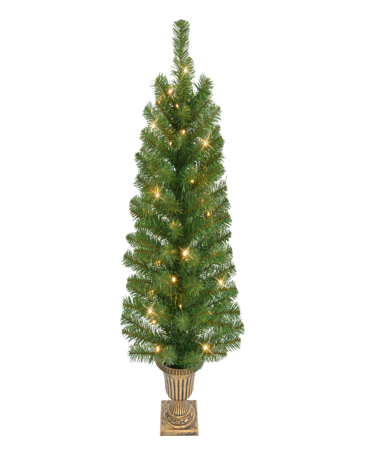 Click here for Puleo 3.5 Artificial Pre-Lit Potted Christmas Tree... prices