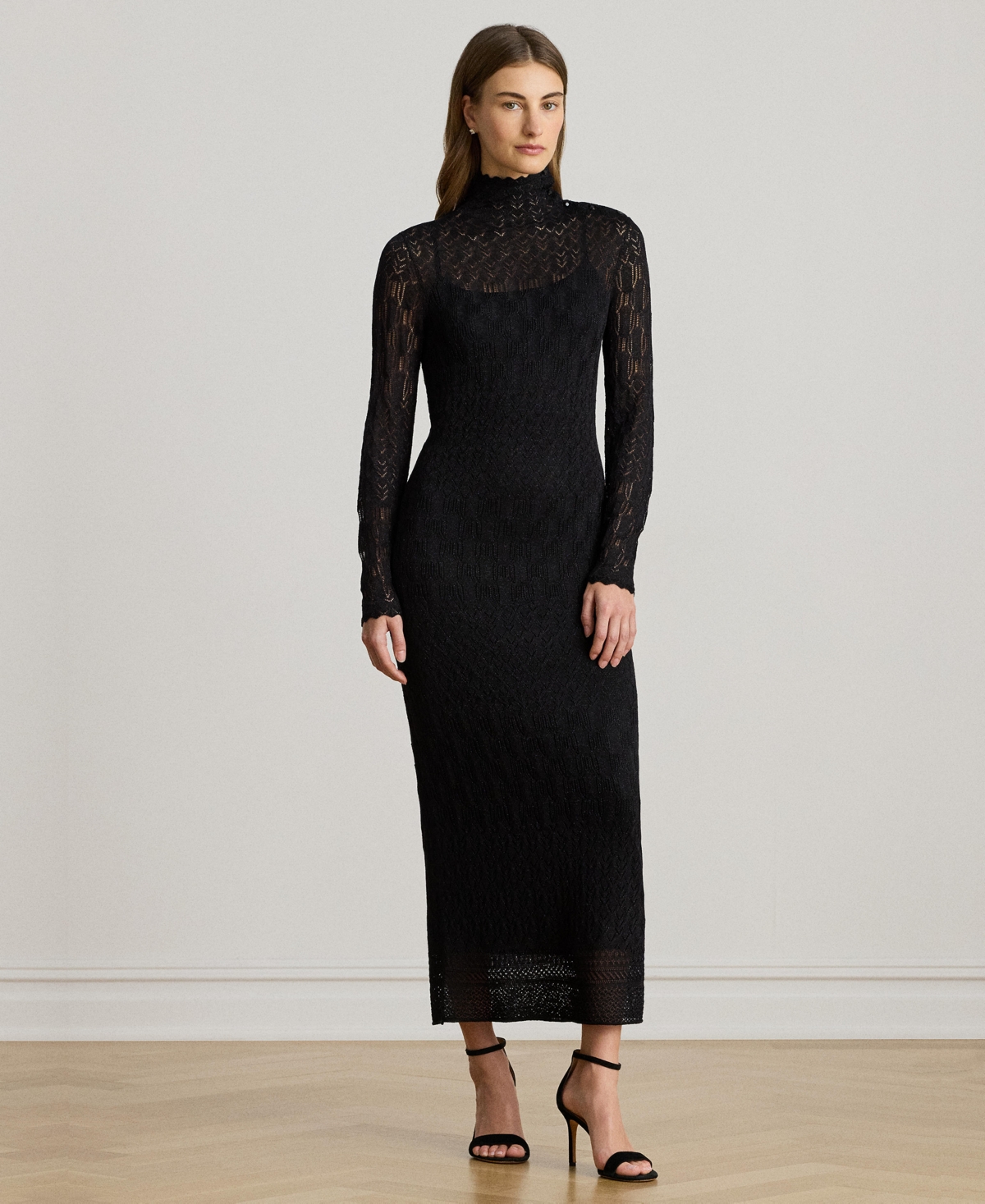 Click here for Lauren Ralph Lauren Womens Pointelle-Knit Turtlene... prices