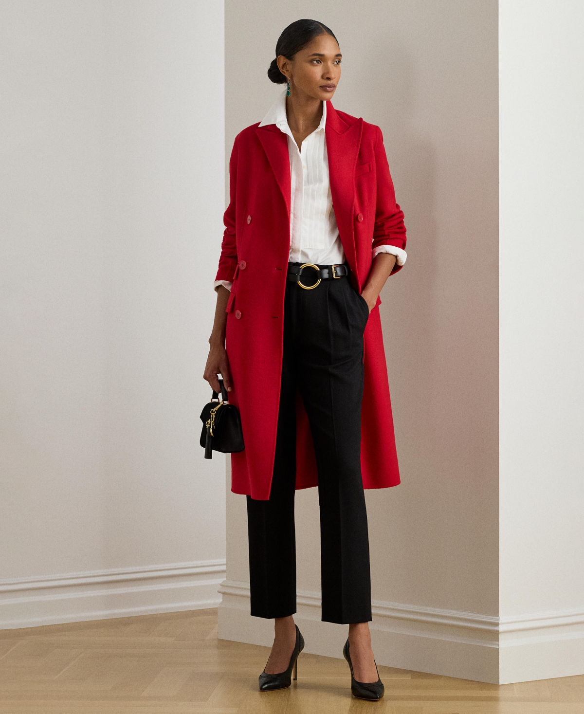 Click here for Lauren Ralph Lauren Womens Double Breasted Long Sl... prices