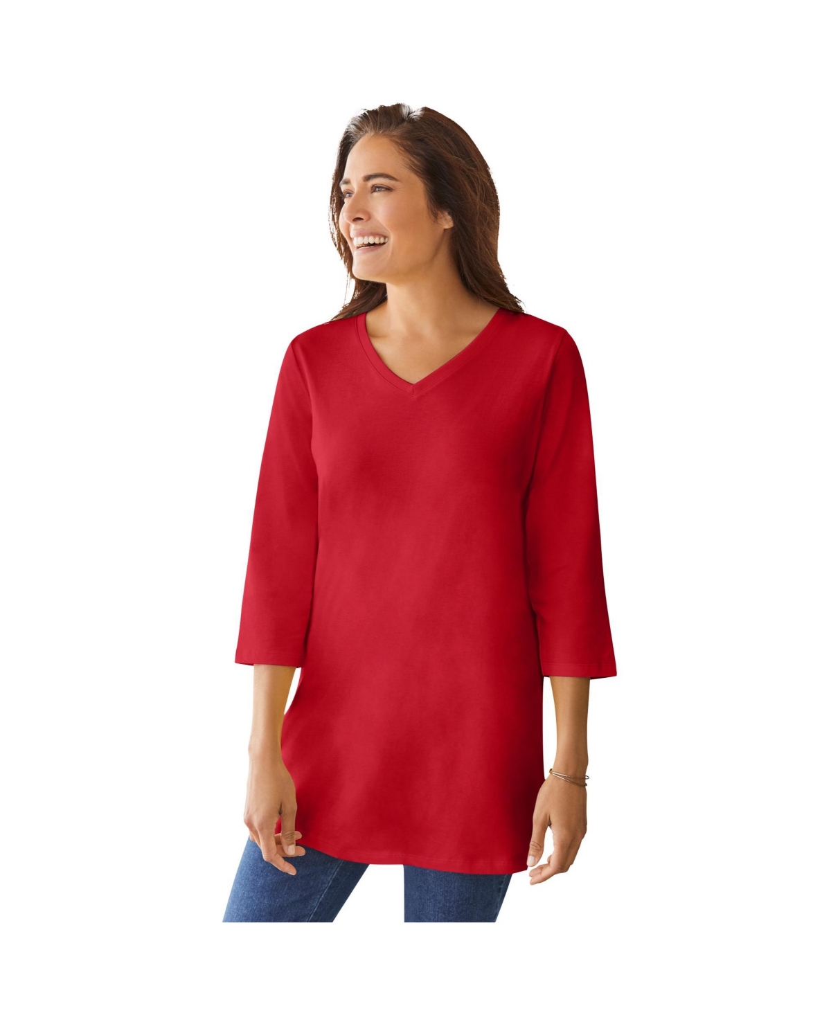 Click here for Woman Within Plus Size Within Perfect Three-Quarte... prices