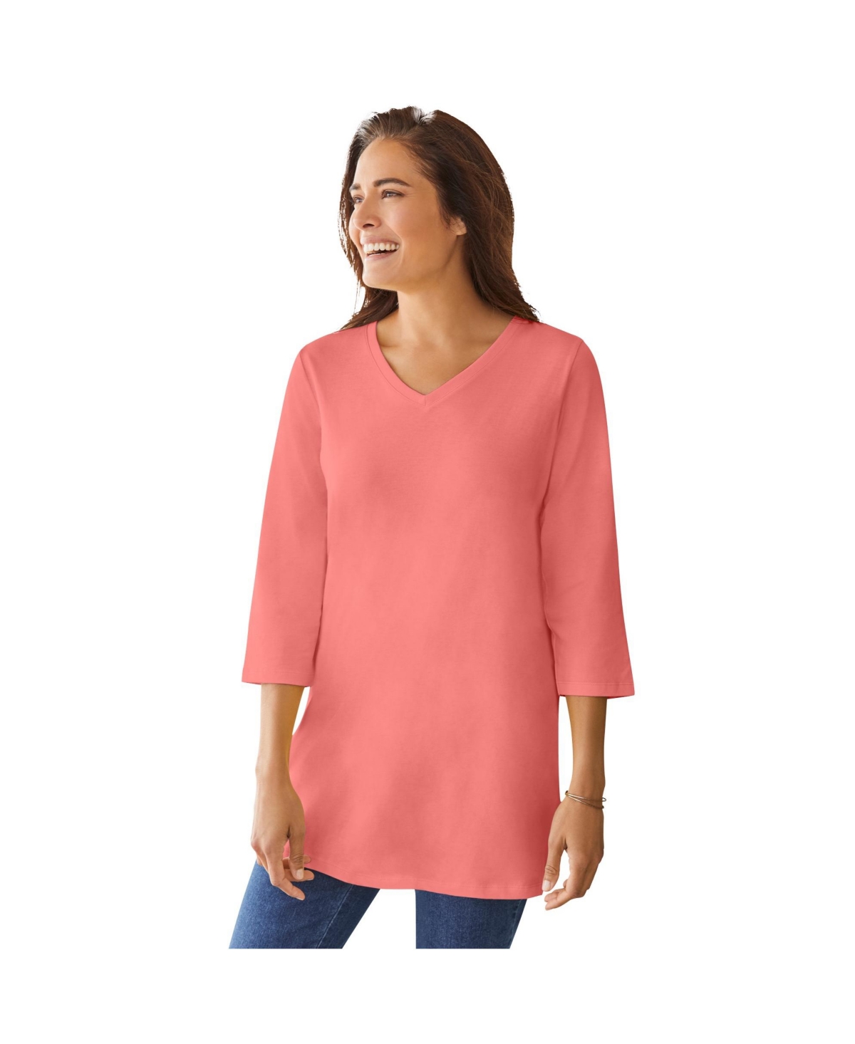 Click here for Woman Within Plus Size Within Perfect Three-Quarte... prices