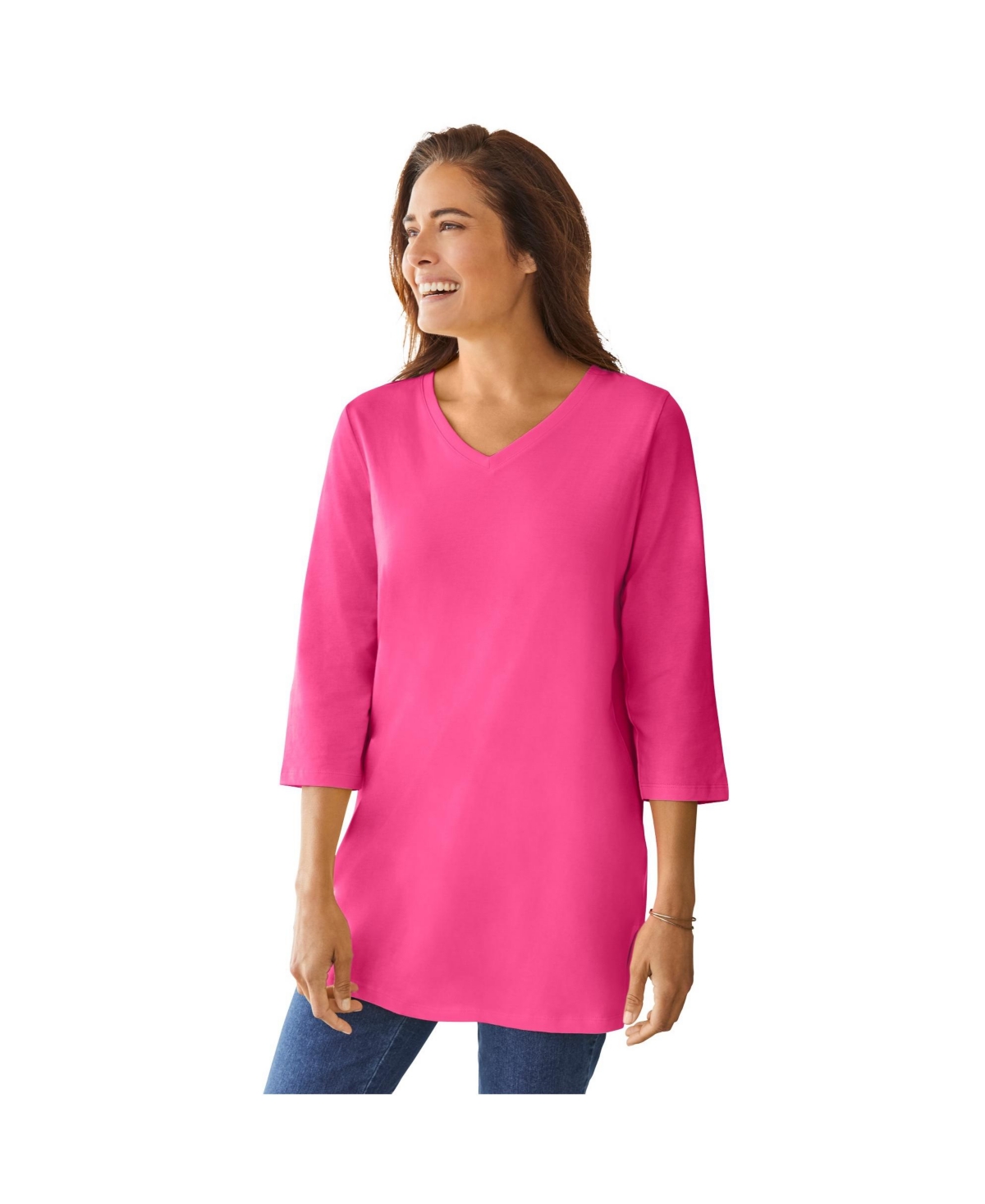 Click here for Woman Within Plus Size Within Perfect Three-Quarte... prices
