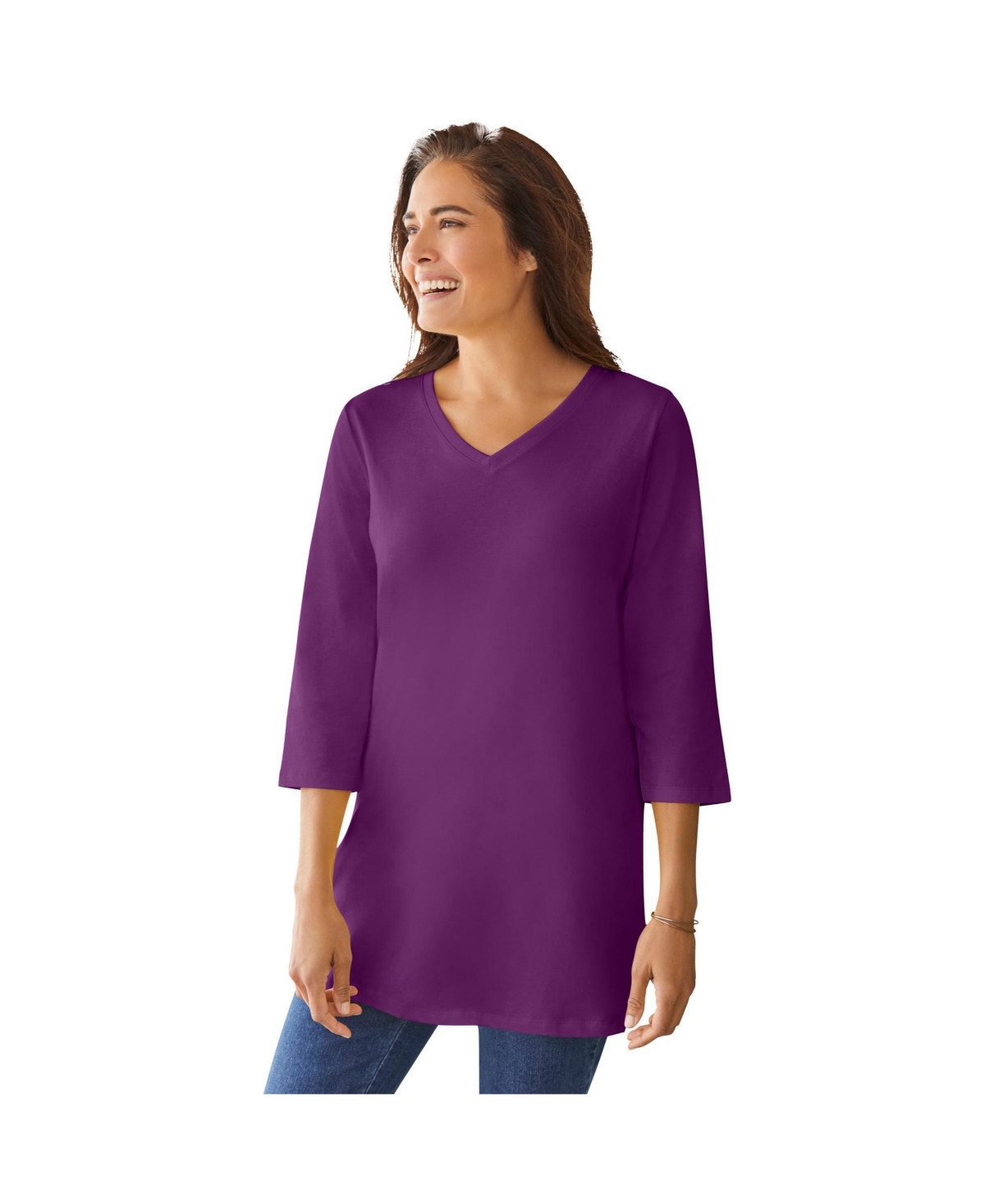 Click here for Woman Within Plus Size Within Perfect Three-Quarte... prices