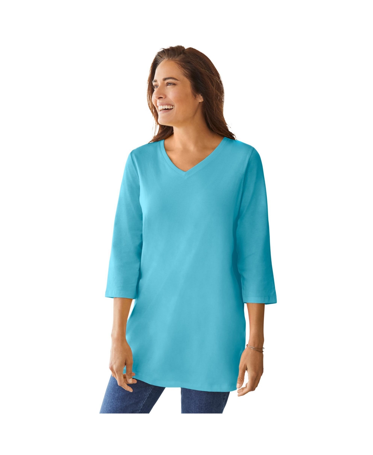 Click here for Woman Within Plus Size Within Perfect Three-Quarte... prices