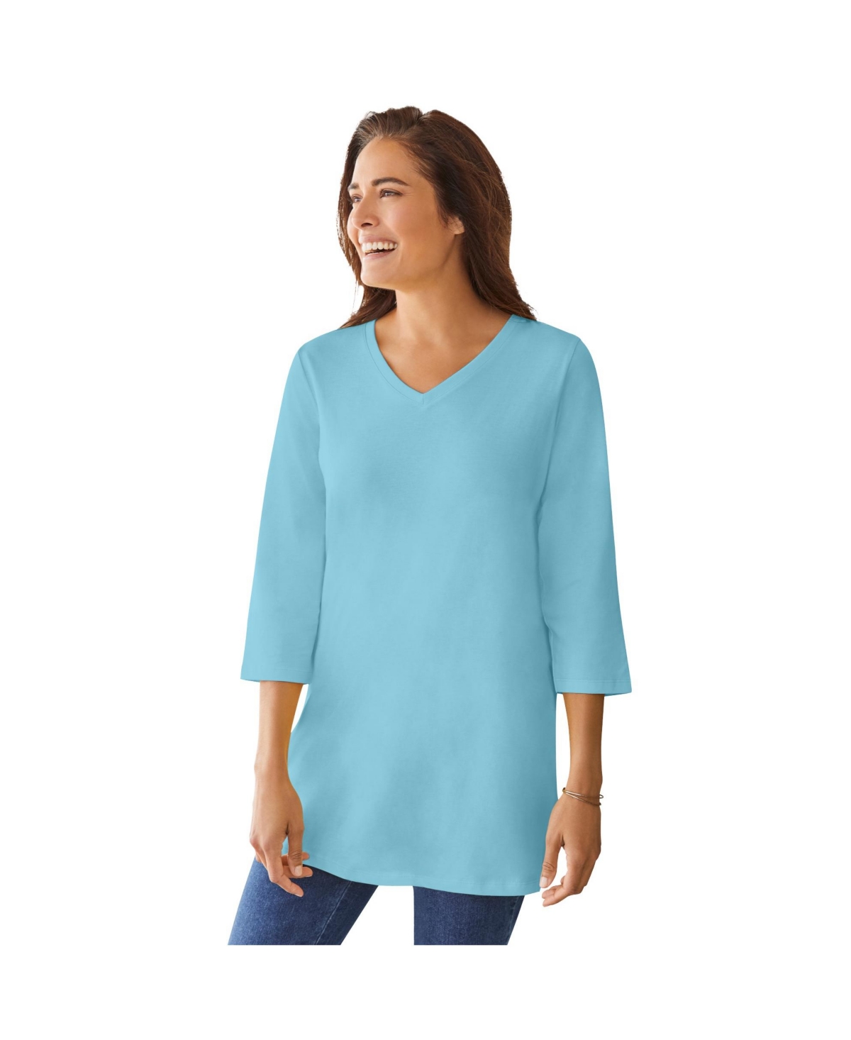 Click here for Woman Within Plus Size Within Perfect Three-Quarte... prices