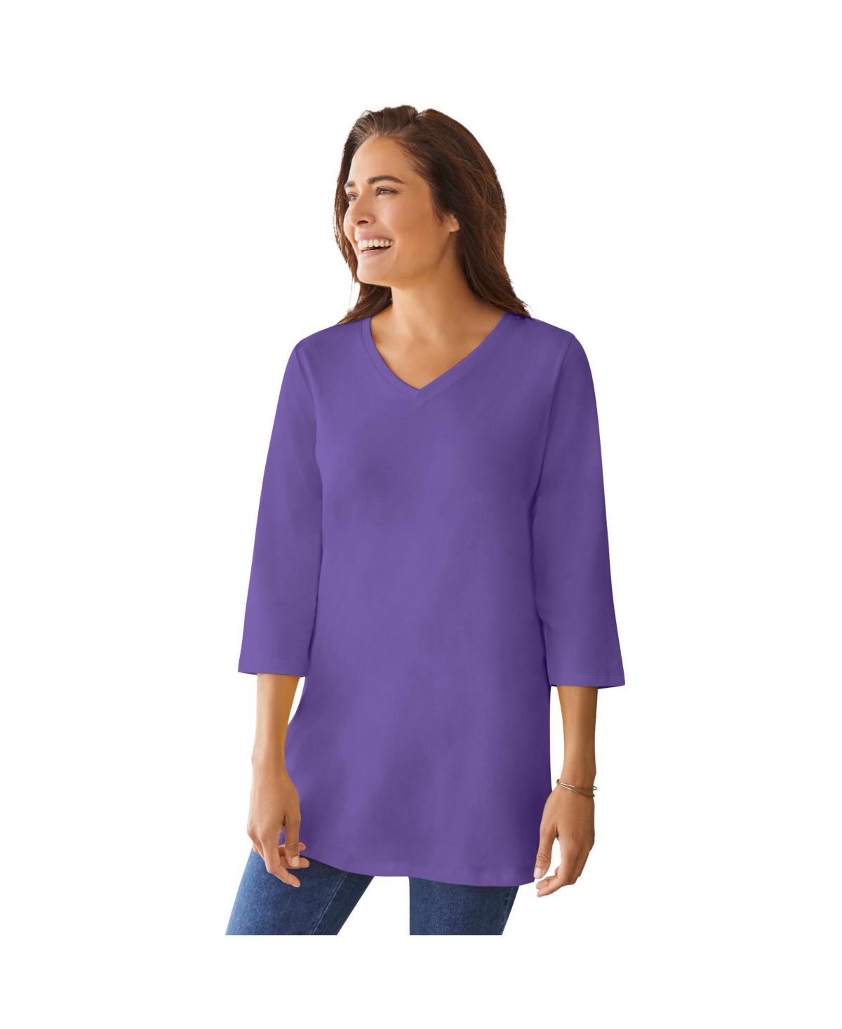 Click here for Woman Within Plus Size Within Perfect Three-Quarte... prices