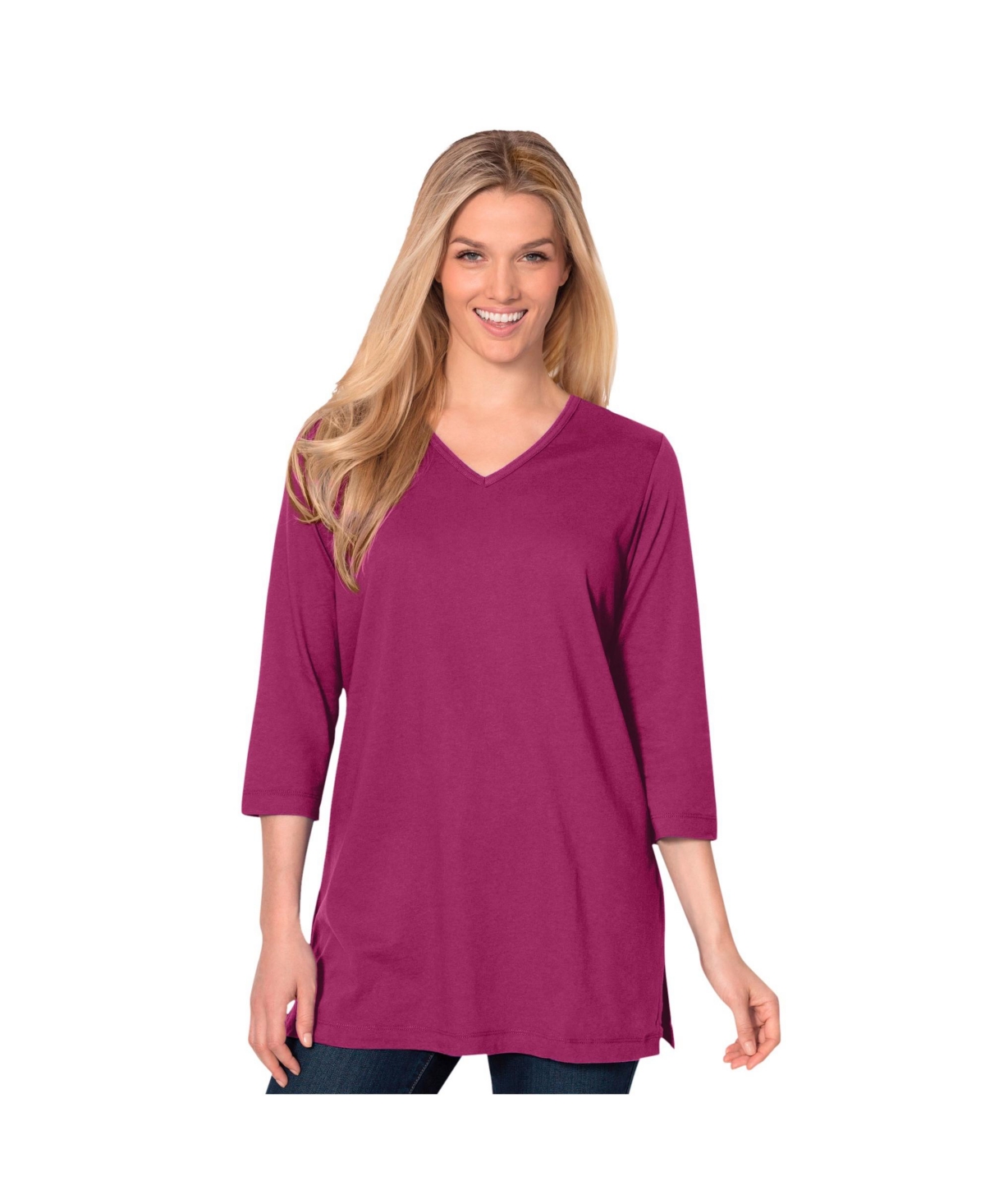 Click here for Woman Within Plus Size Within Perfect Three-Quarte... prices