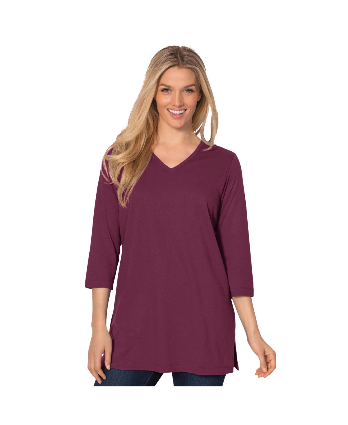 Click here for Woman Within Plus Size Within Perfect Three-Quarte... prices