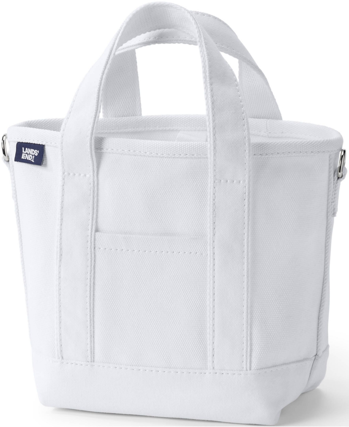 Click here for Lands End Small Solid Color 3 Pocket Open Top Canv... prices