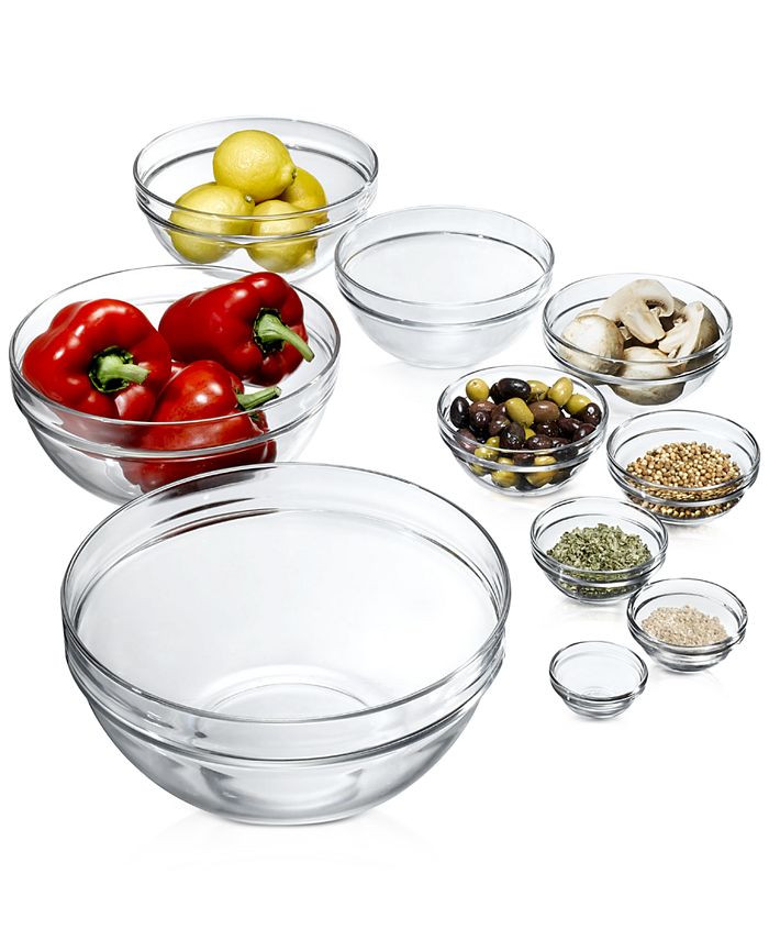 Luminarc 10-Pc. Stackable Bowl Set - Macy's
