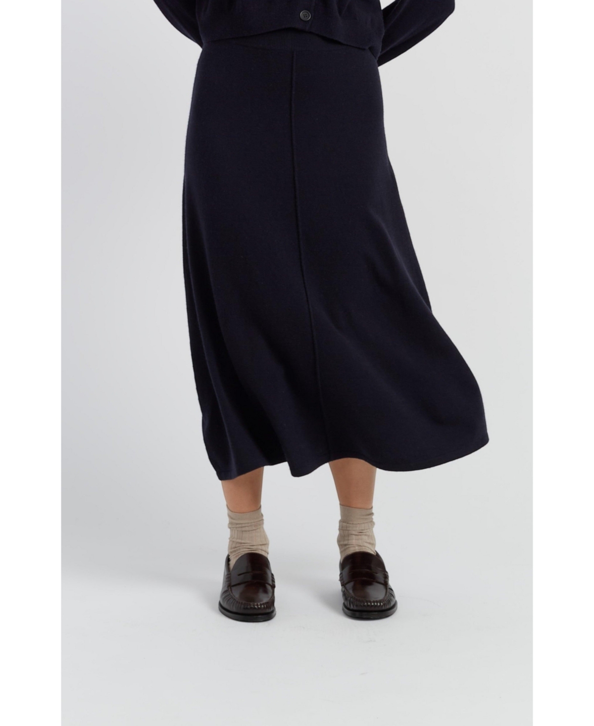 Click here for Chinti & Parker Womens Wool Cashmere Midi Skirt -... prices