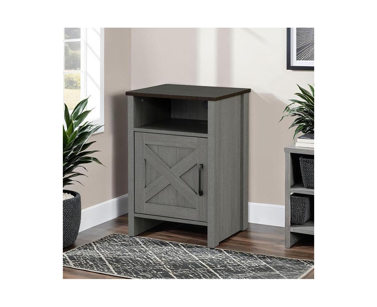 Click here for Casainc Two-Tone Storage Cabinet - Dark grey prices