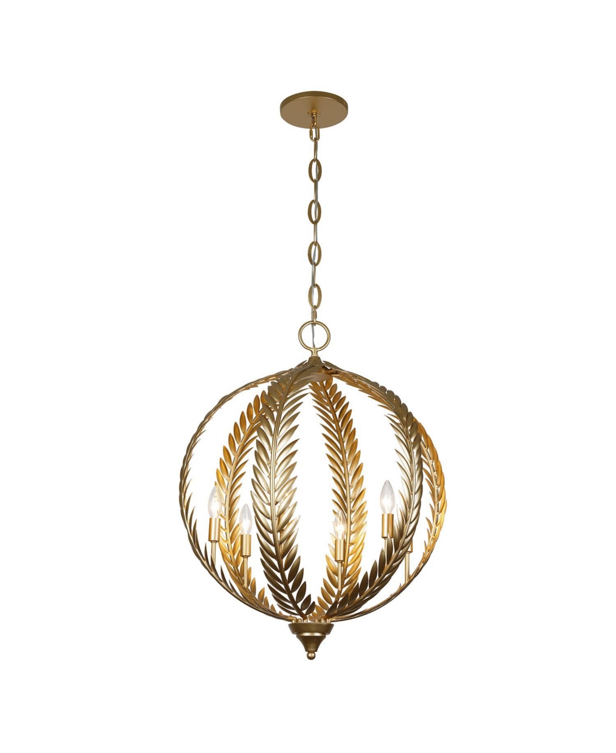 Click here for Atlas 6-Light Pendant in Grecian Gold by Breegan J... prices