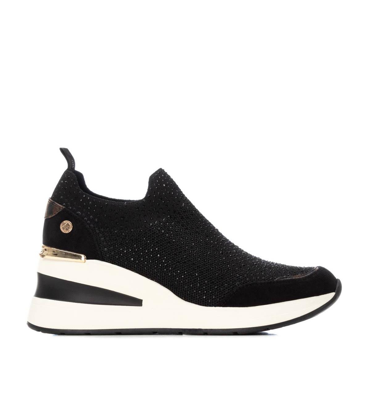 Click here for Xti Womens Wedge Slip-On Sneakers By Xti - Black prices
