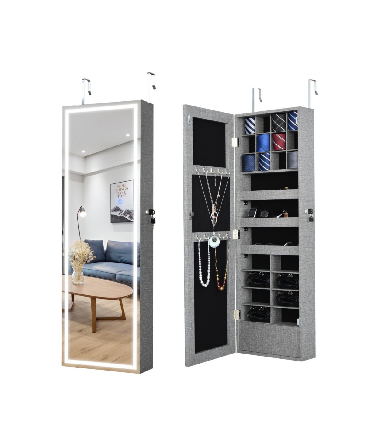 Click here for Streamdale Fashion Simple Jewelry Storage Mirror C... prices