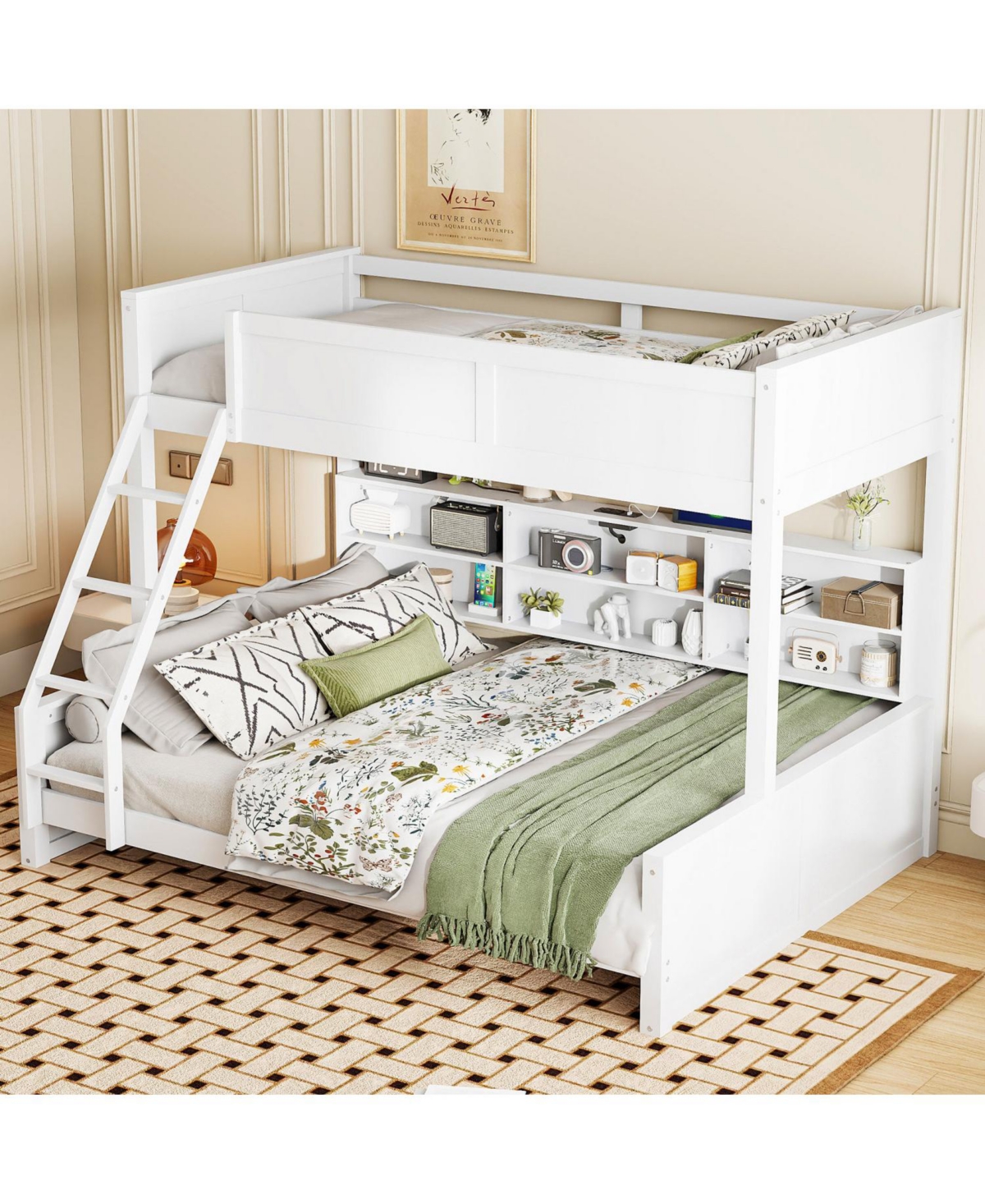 Click here for Streamdale Furniture Twin Xl/Queen Bunk Bed Storag... prices