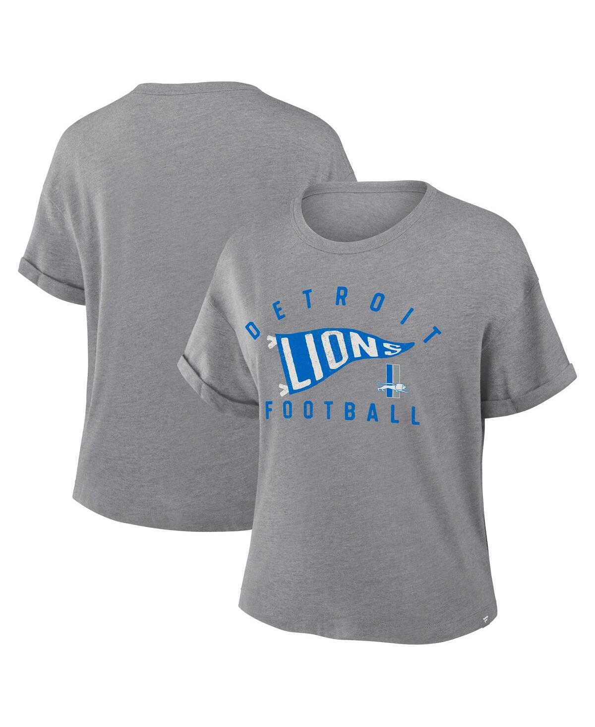 Click here for Fanatics Womens Heather Gray Detroit Lions Pennant... prices