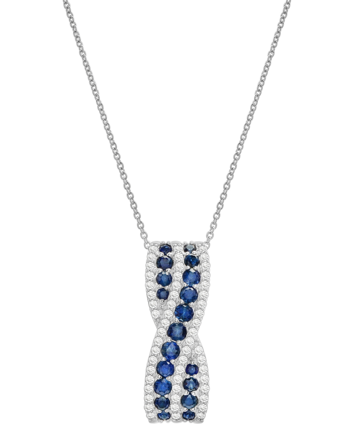 Click here for Macys Lab Grown Blue Sapphire (3/4 ct. t.w.) and W... prices