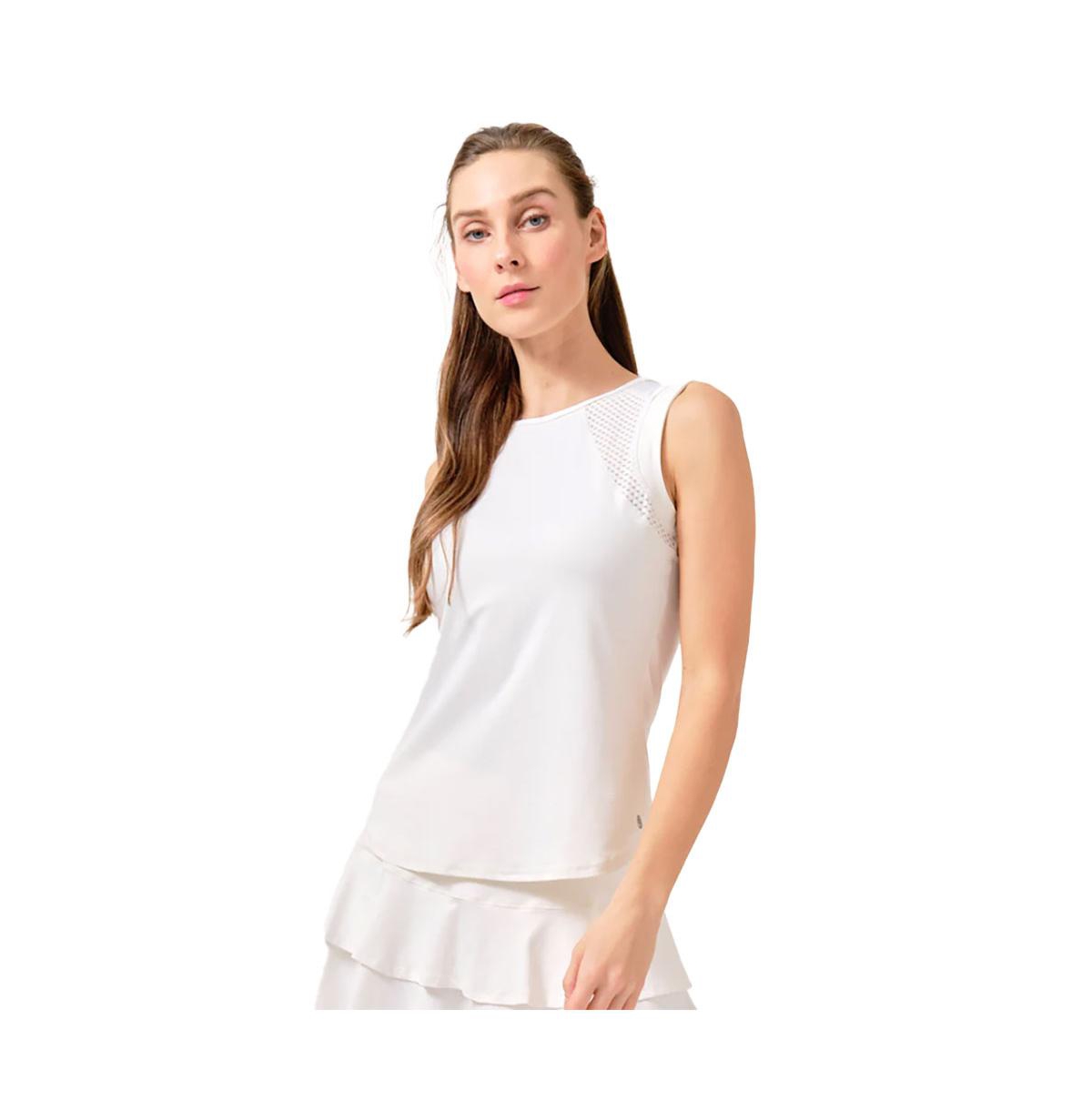 Click here for Lija Womens Power Tennis Tank - White prices