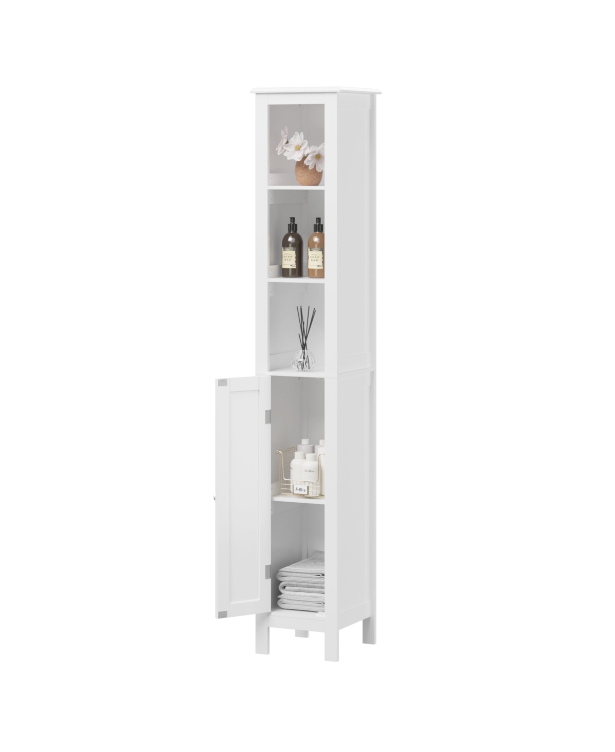 Click here for Casainc 66.92 in Slim Tall Bathroom Cabinet with A... prices