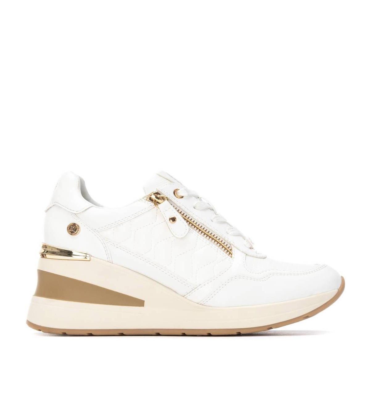 Click here for Womens Wedge Lace-Up Sneakers By Xti - White prices