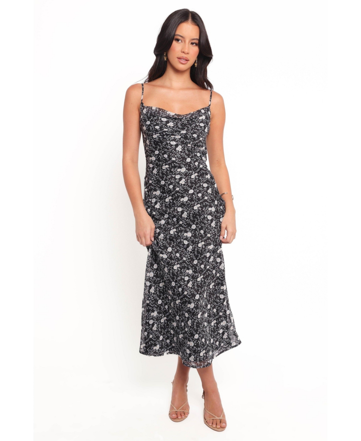 Click here for Petal and Pup Elka Midi Dress - Black prices