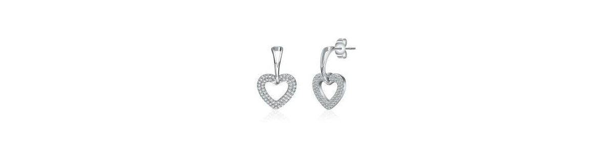 Click here for Rachel Glauber White Gold Plated with Clear Cubic... prices