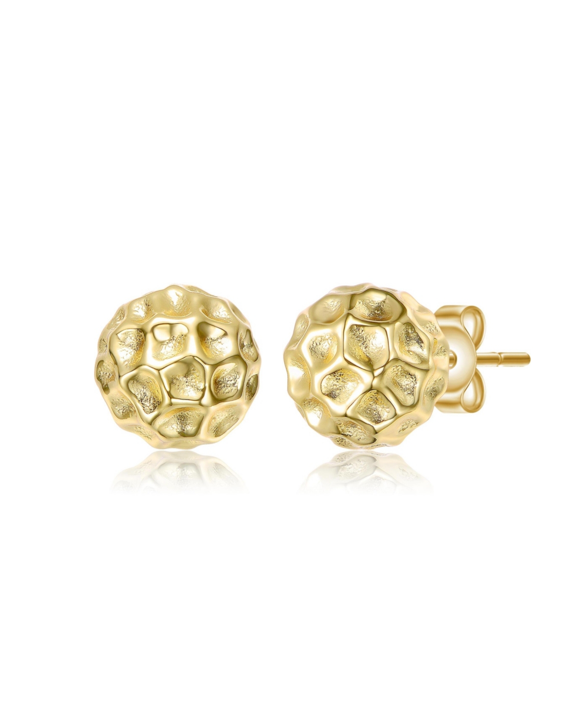 Click here for Genevive Sterling Silver 14K Gold Plated Honeycomb... prices