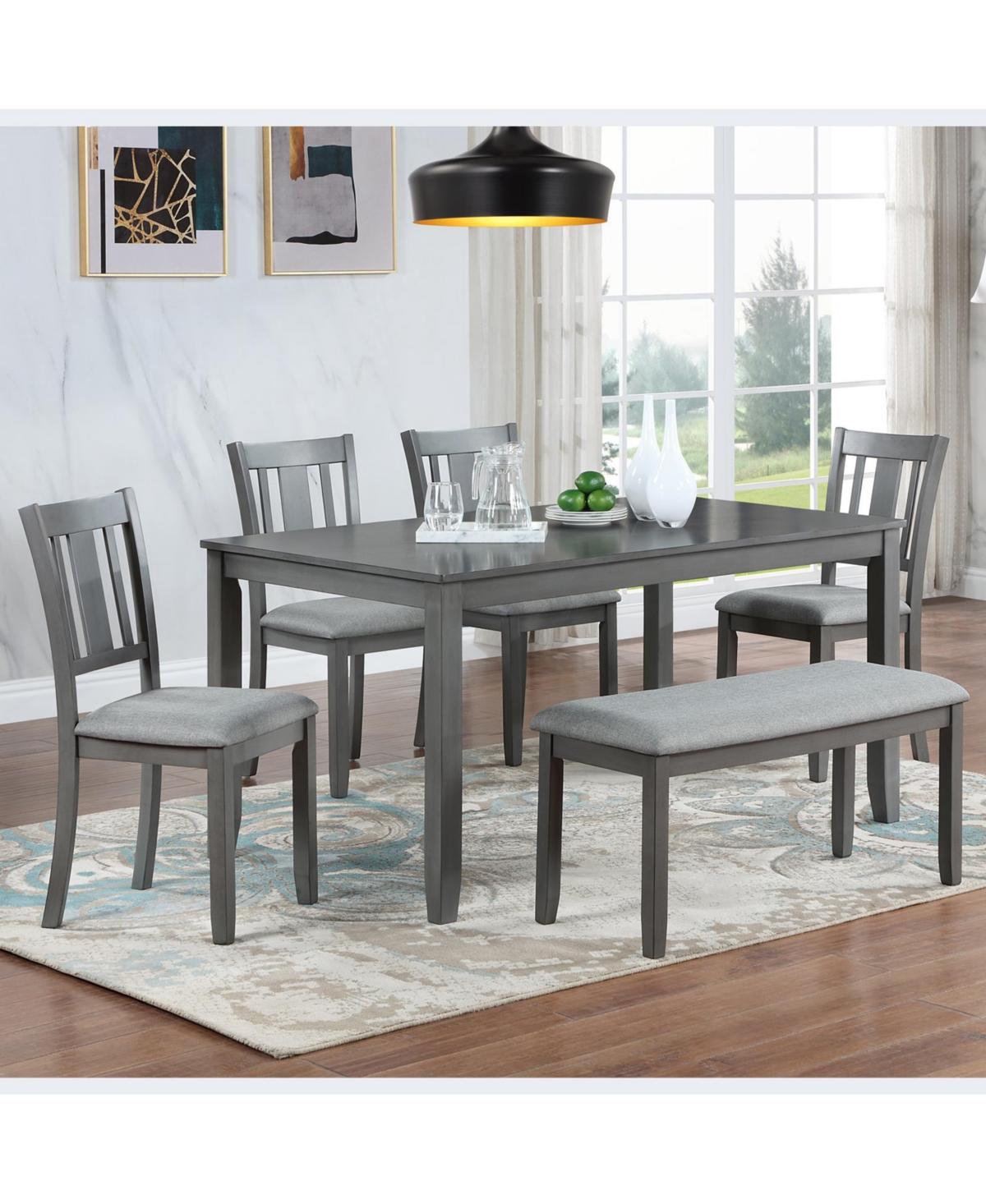 Click here for Casainc 6 Piece Dining Table Set with Rectangular... prices