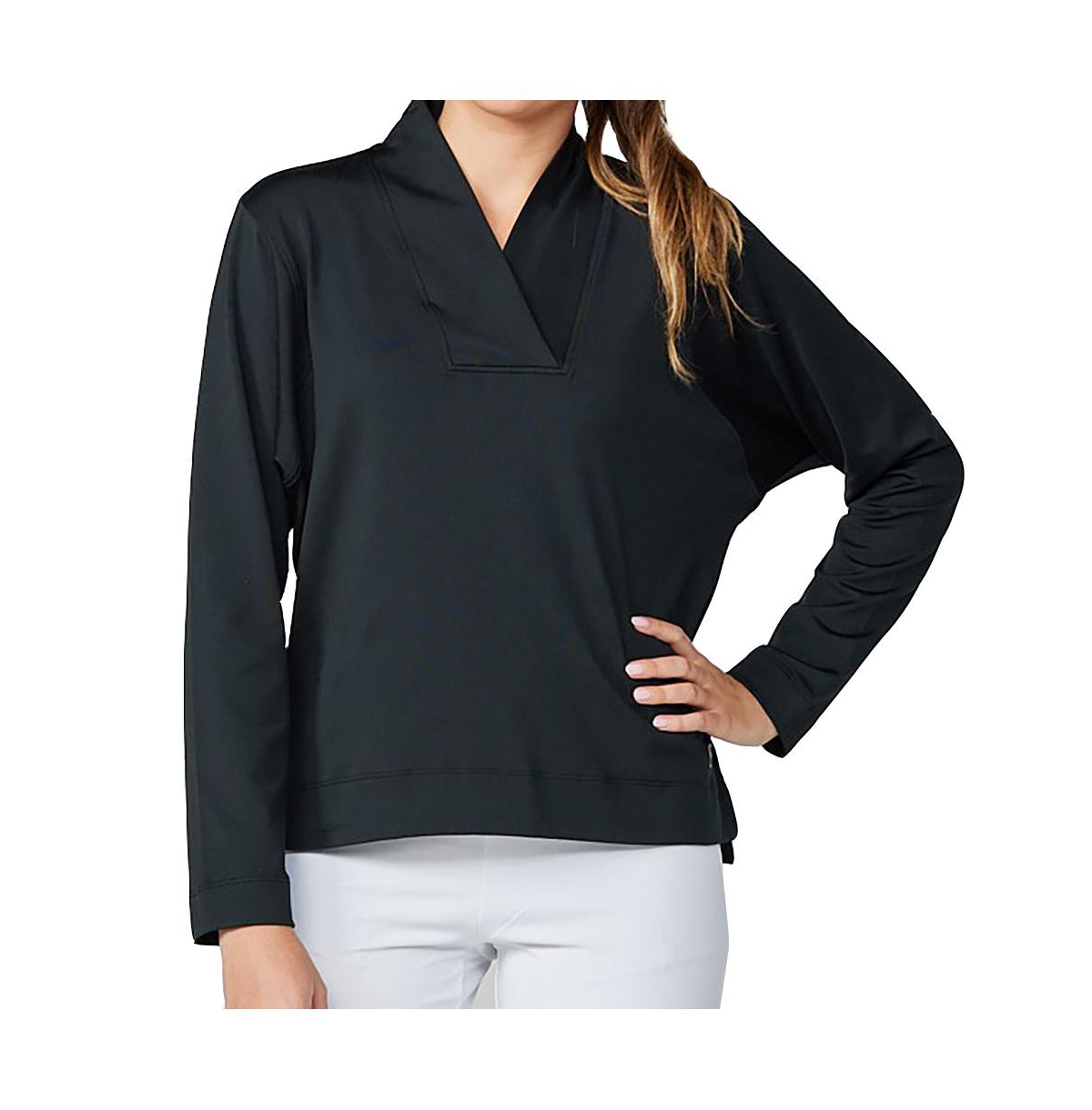 Click here for Sofibella Womens Staples Golf Pullover - Black prices