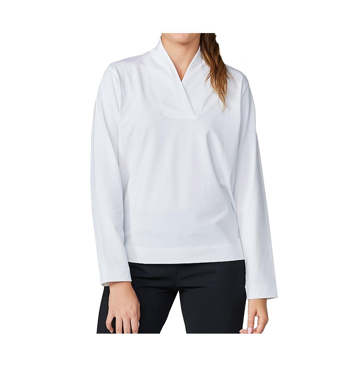 Click here for Sofibella Womens Staples Golf Pullover - White prices