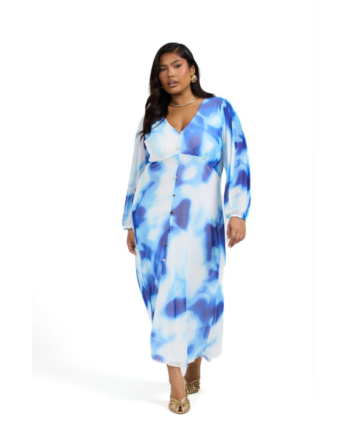 Click here for Fashion-szn Curve Plus Size Mix Print Maxi Dress -... prices