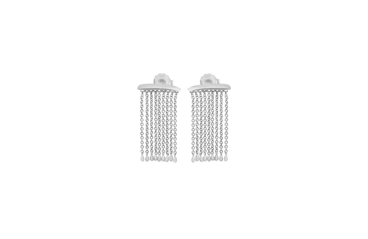 Click here for Lucy Quartermaine Waterfall Rain Earrings - Sterli... prices
