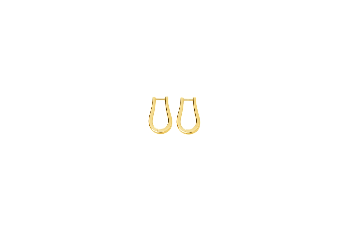 Click here for Lucy Quartermaine Petal Hoops Medium in Gold Verme... prices