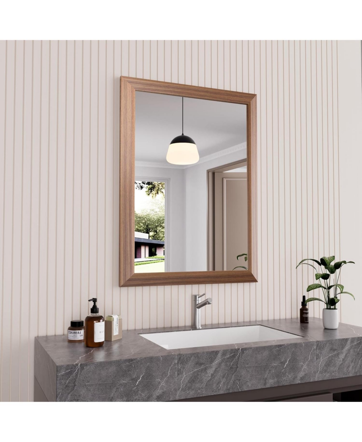 Click here for Amorho Bathroom Mirror  32 x 24 Inch Thick Metal F... prices