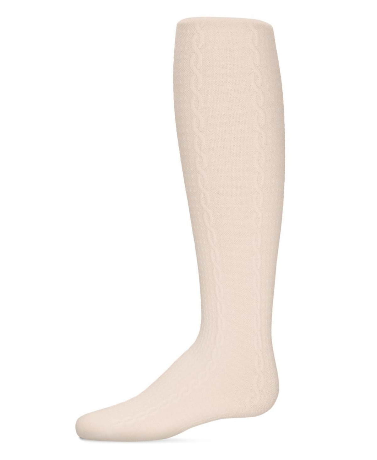 Click here for Memoi Girls Pique Chain Pima Cotton Tights - Latte prices
