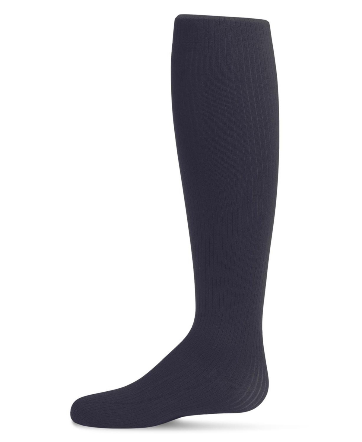 Click here for MeMoi Girls Opaque Fine Ribbed Nylon Tights - Navy prices