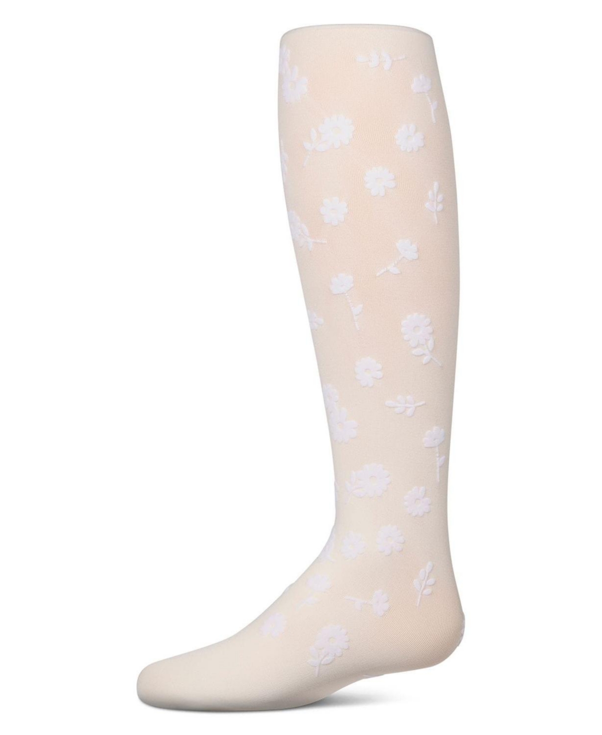 Click here for MeMoi Girls Opaque Flower Garden Flocked Tights -... prices