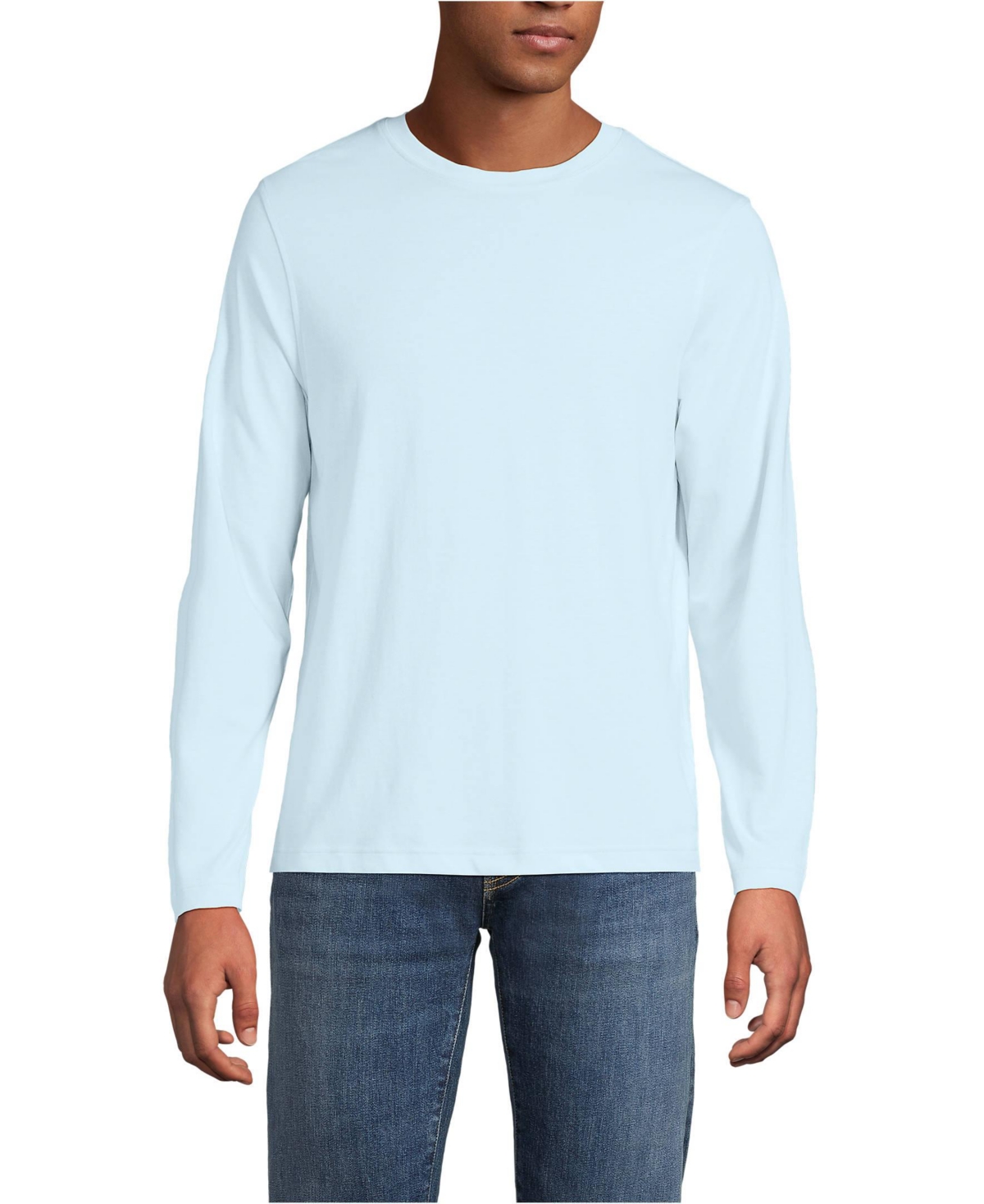 Click here for Lands End Mens Long Sleeve Cotton Supima Tee - Sof... prices