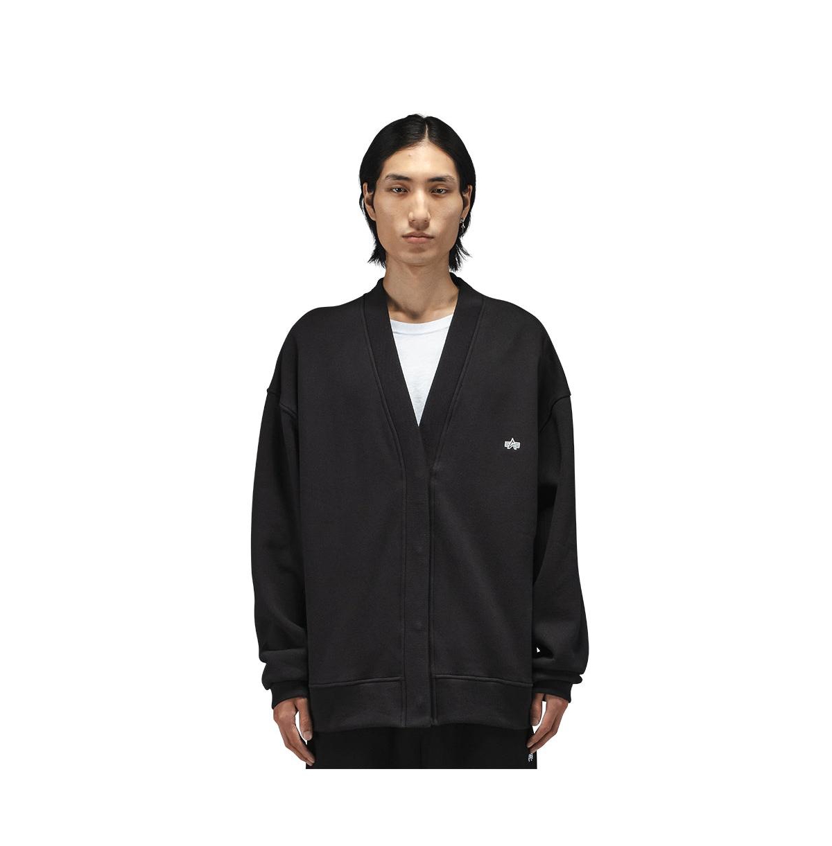 Click here for Alpha Industries Mens Essential Cardigan - Black prices