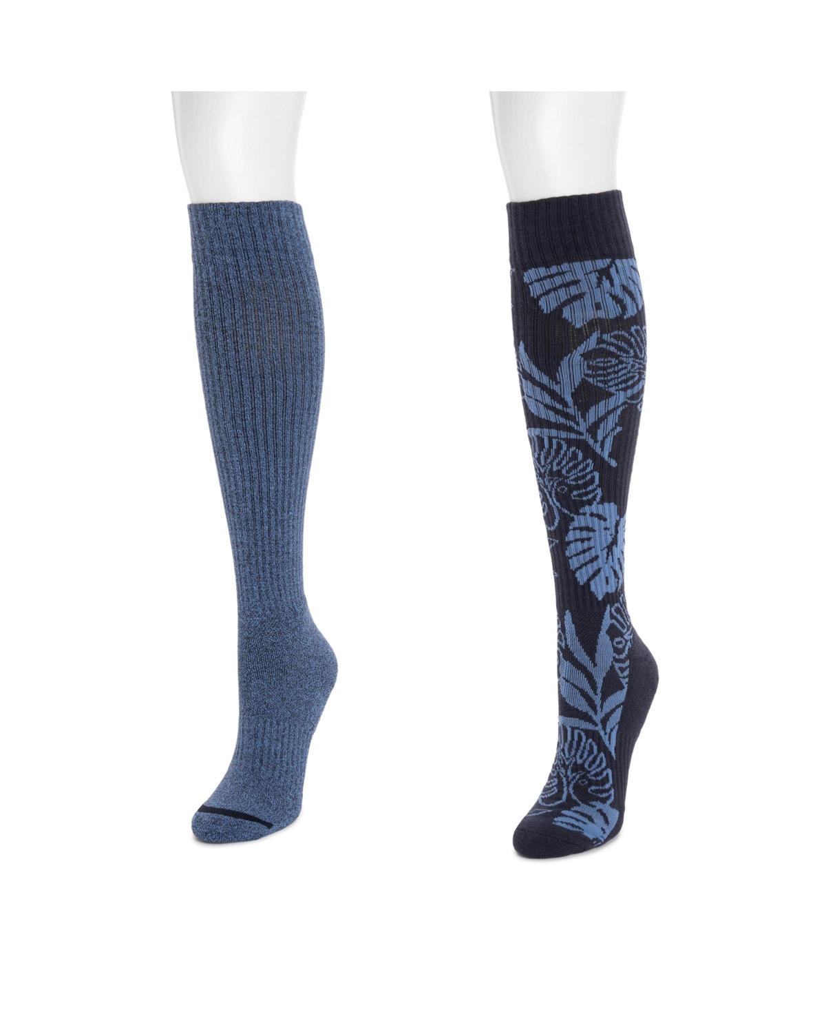 Click here for Muk Luks Womens 2 Pair Pack Cotton Compression Kne... prices