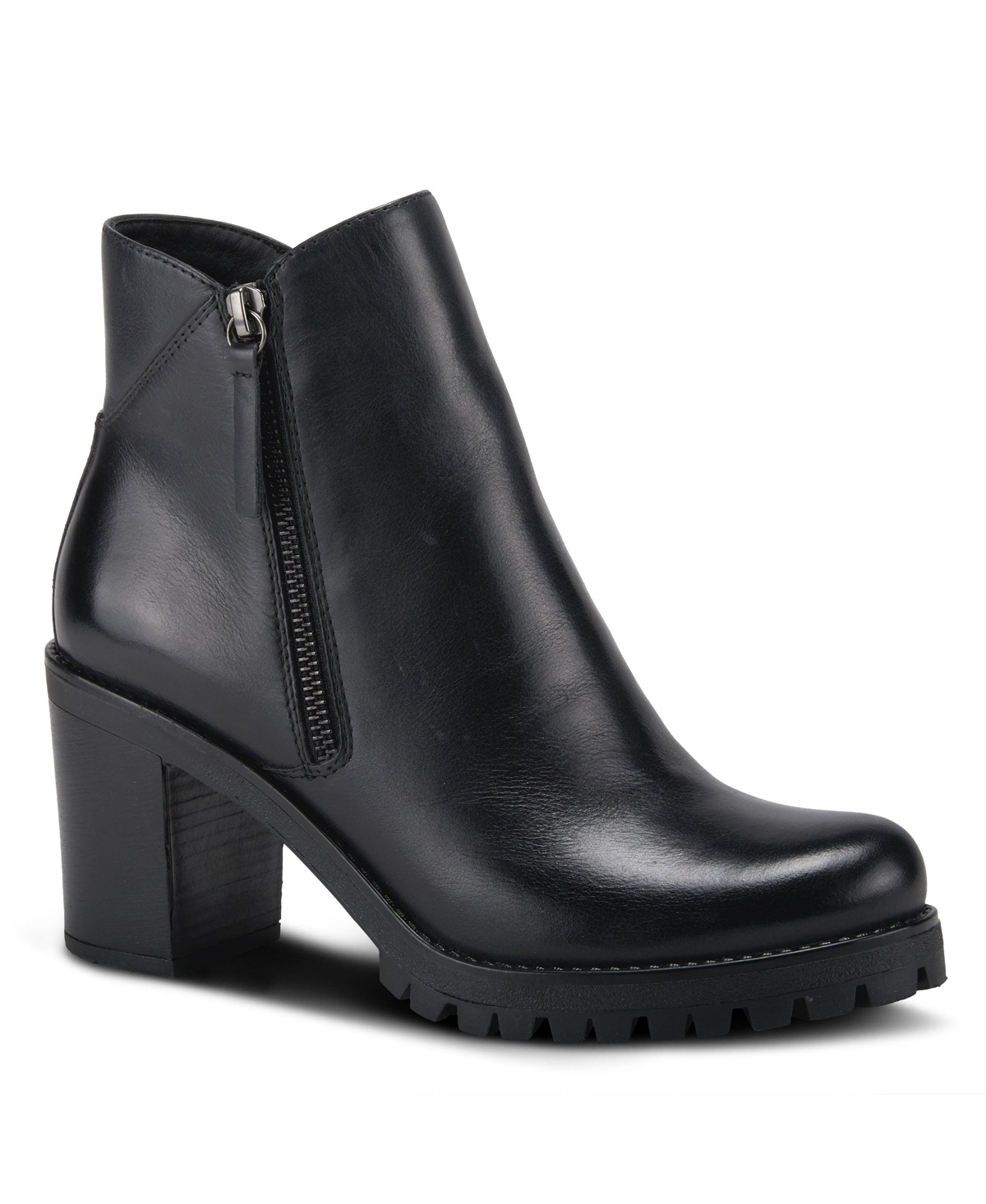 Click here for Azura Spring Step Dealey Leather Booties with Doub... prices