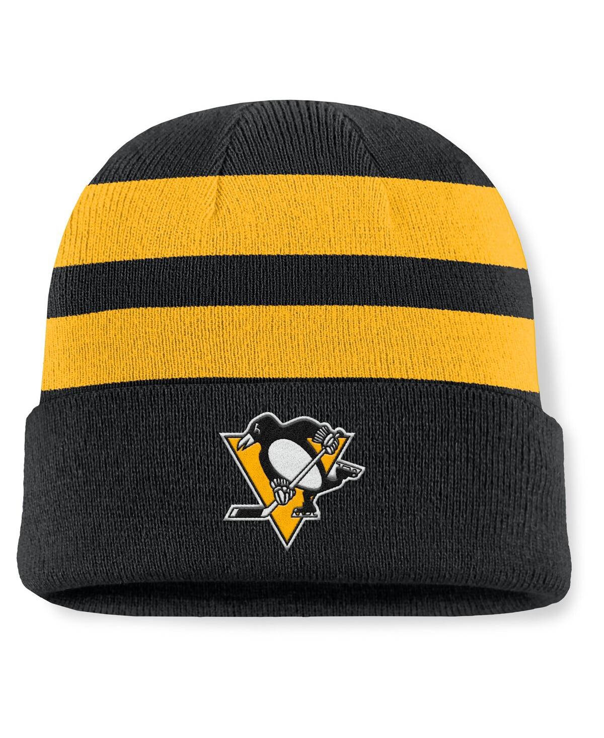 Click here for Fanatics Mens Black/Gold Pittsburgh Penguins Funda... prices