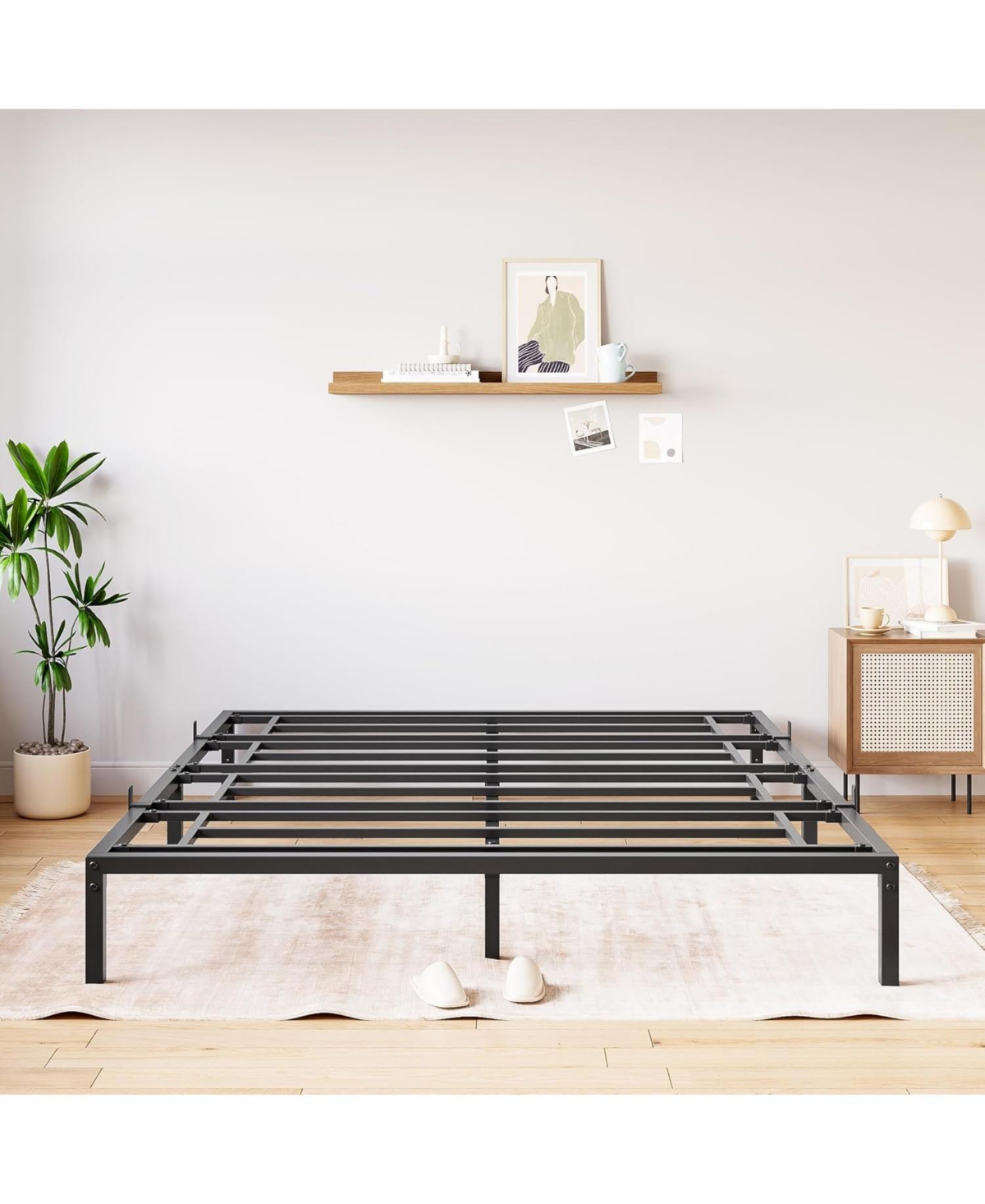 Click here for 16 Inch Full Bed Frame No Box Spring Needed  Heavy... prices